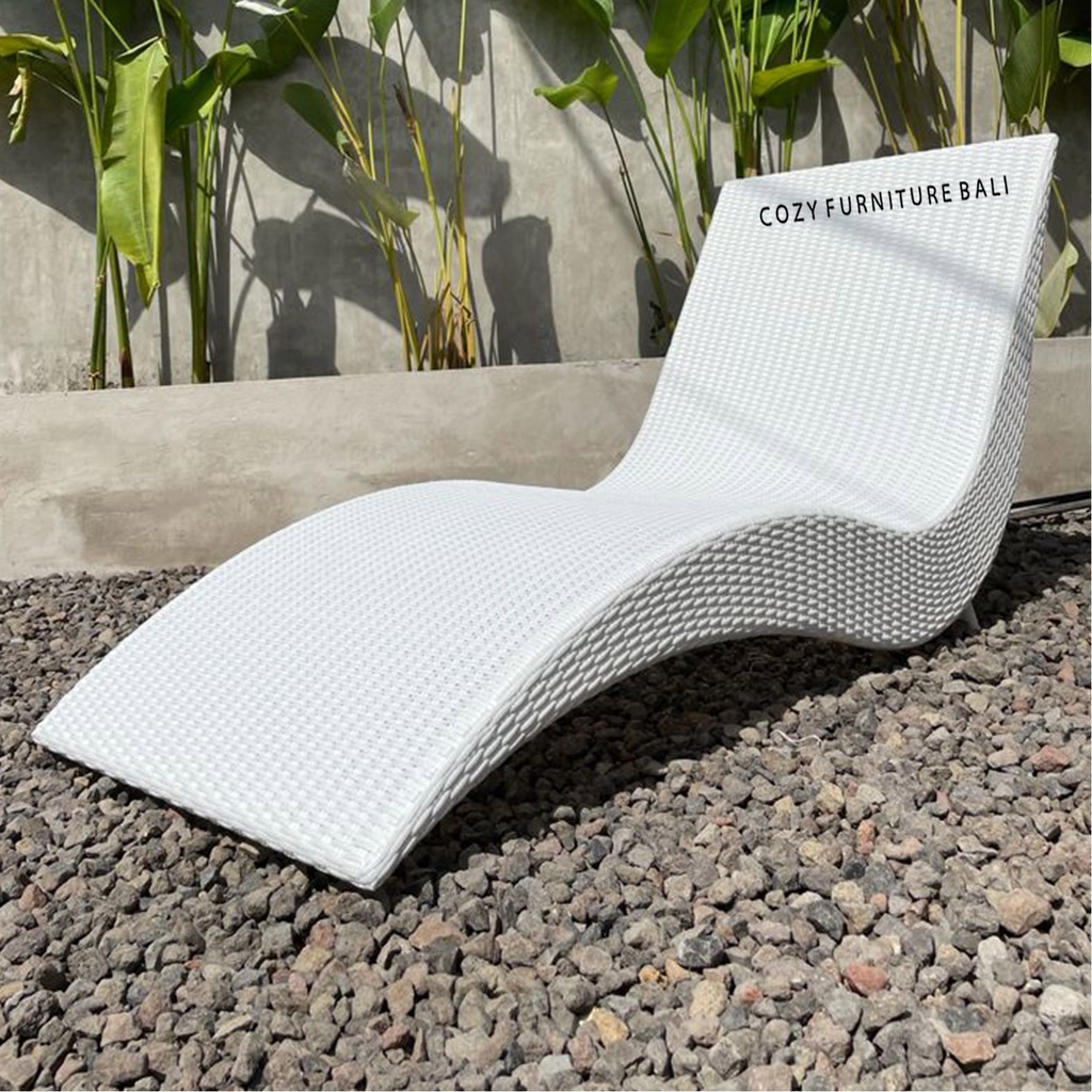 Jual Synthetic Rattan Pool Lounger Outdoor - Rotan Sintetis Sunbed ...