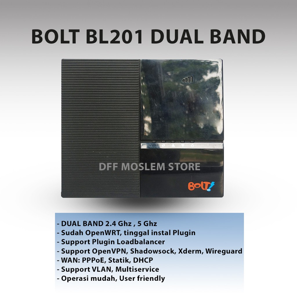 Jual Modem Router Wireless Wifi BOLT BL-201 OPENWRT Normal Dual Band ...