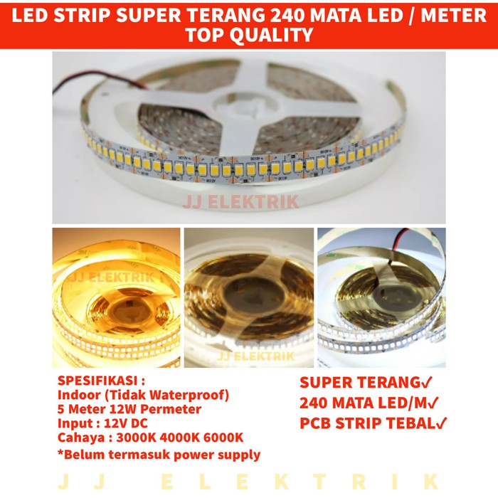 Jual Lampu LED Strip Super Terang Mata Paling Banyak Indoor TOP Quality ...