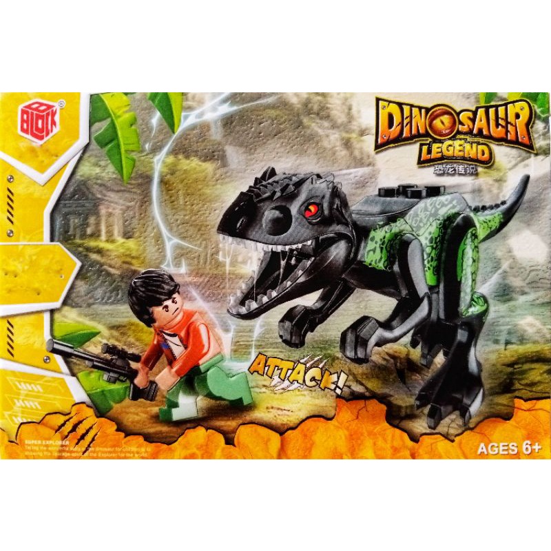 Jual mainan Dino dinosaurus + orang bricks action figure berkualitas ...