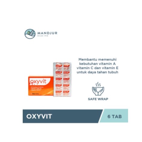 Jual Oxyvit Strip 6 Kaplet - Suplemen Kebutuhan Vitamin A, C, dan E ...