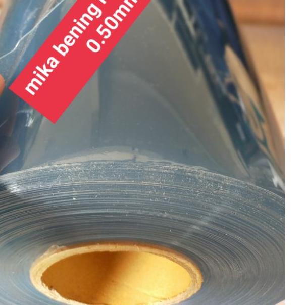 Jual Plastik PVC Curtain Mika bening tebal lentur tebal 0.5mm lebar 120cm per (setengah mtr ...