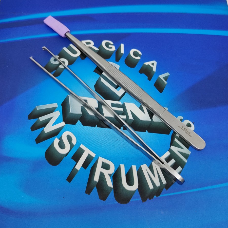 Jual Alat Medis Alkes Pinset Chirugis / Tissue Forcep 18 cm | Renz ...