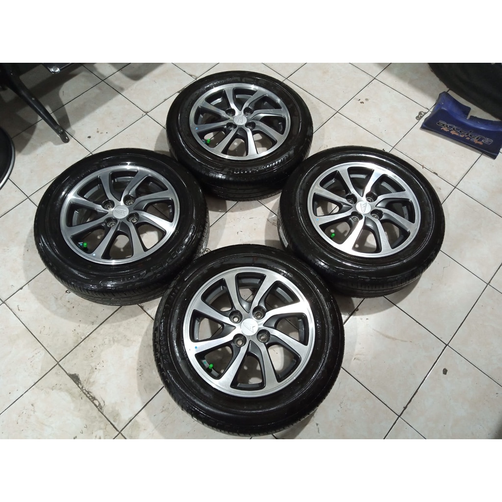 Jual velg seken bekas oem original sigra ring 14x5 pcd 4x100 seken bekas murah plus ban | Shopee ...