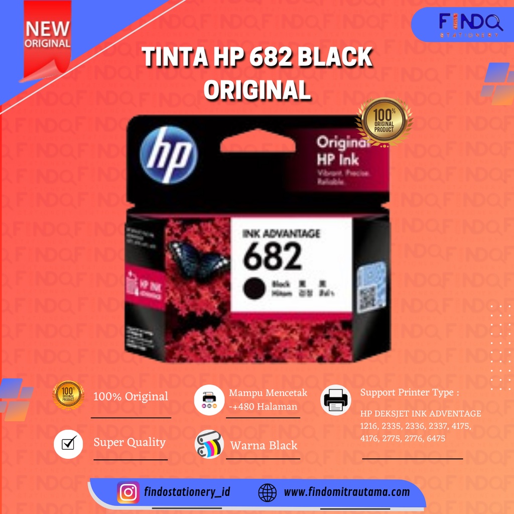 Jual CARTRIDGE 682 BLACK - ORIGINAL | Shopee Indonesia
