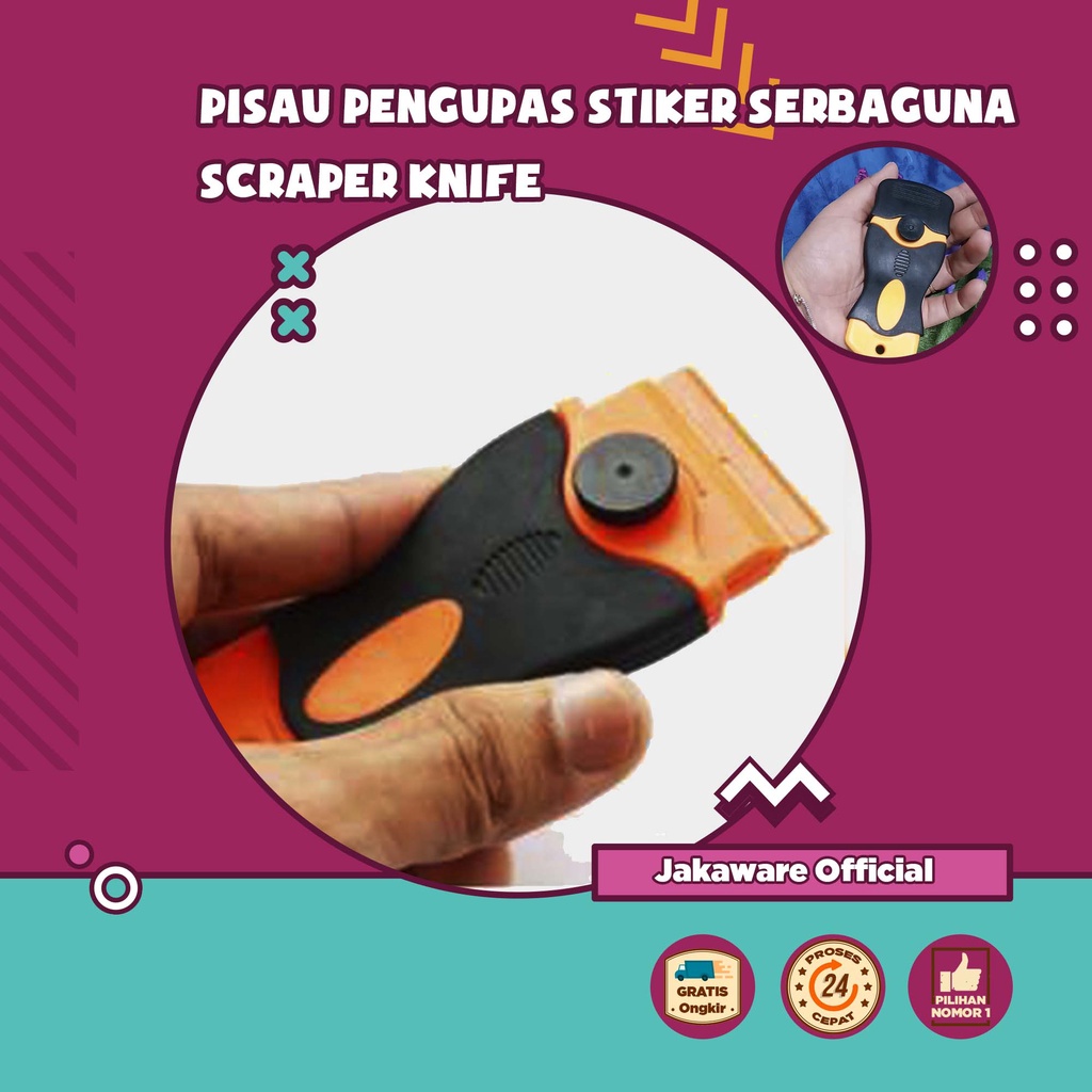 Jual PISAU PENGUPAS STICKER SCRAPER KNIFE CAR STIKER ALAT PENGELUPAS ...