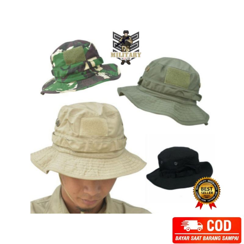 Jual Topi Rimba Army/ Topi Army / Jungle Hat / Topi Rimba / Topi Gunung ...