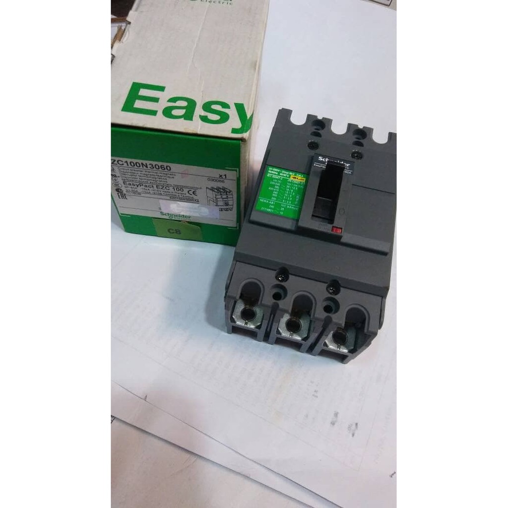 Jual Schneider MCCB EZC100N 60A | Shopee Indonesia
