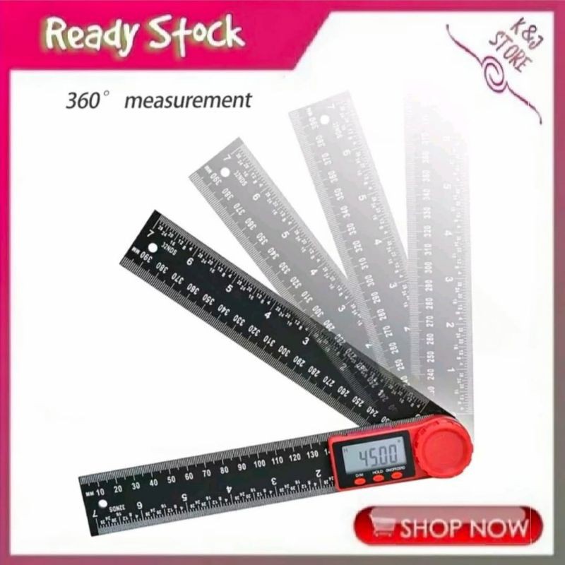 Jual Penggaris Busur Derajat Digital Protractor Inclinometer | Shopee ...
