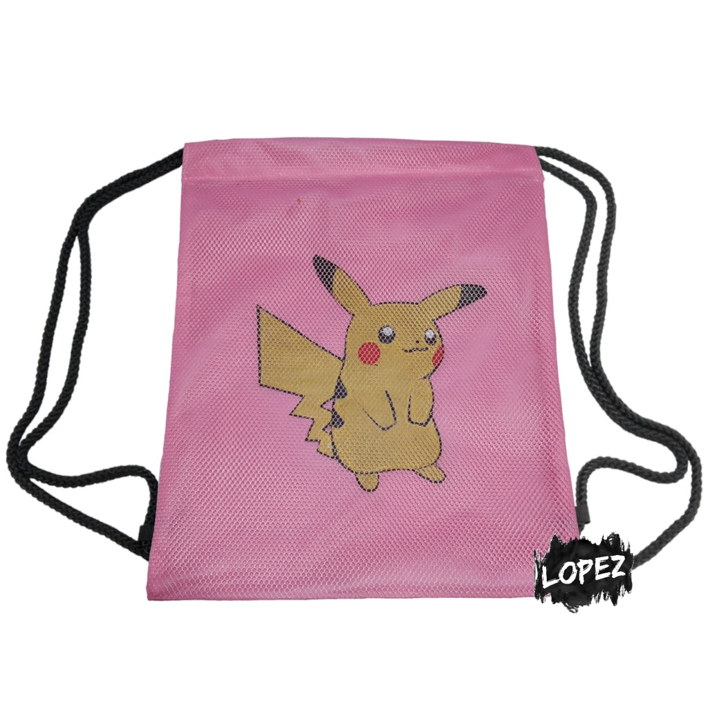 Jual Tas Jaring Pikachu / Tas Ransel Pokemon / Backpack Pokemon Go ...