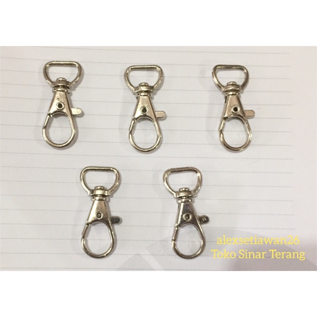 Jual Pengait Tas/ Cantelan/ Kait Tas/ Pengait Dompet lebar 1,5 cm kokot ...