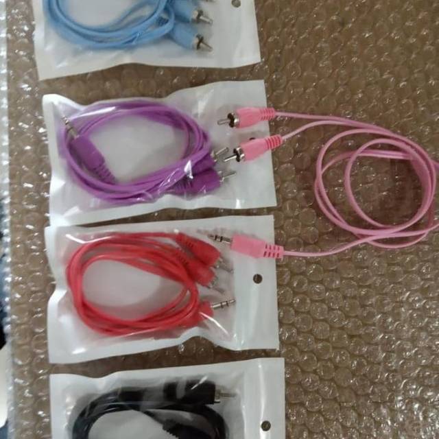 Jual Kabel SOLID aux 2in1 / Jack 3.5mm audio RCA 2 in 1 Cabel Cable ...