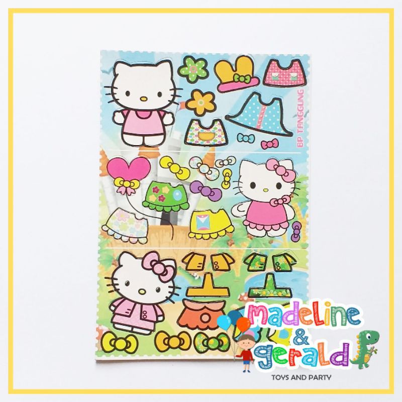 Jual Mainan Baju Boneka Kertas Bongkar Pasang (isi 10) Baju Bajuan Anak ...