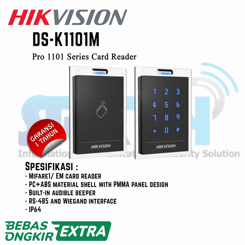 Jual HIKVISION DS-K1101M Mifare Card Reader | Shopee Indonesia