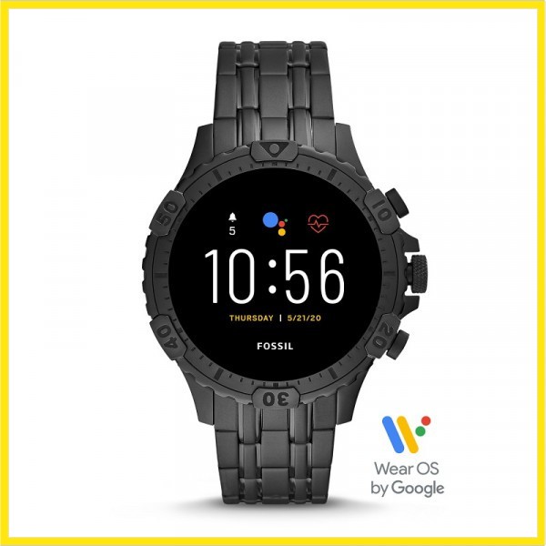 Jual JAM TANGAN FOSSIL SMARTWATCH GEN 5 FTW4038 GARRET HR BLACK ...
