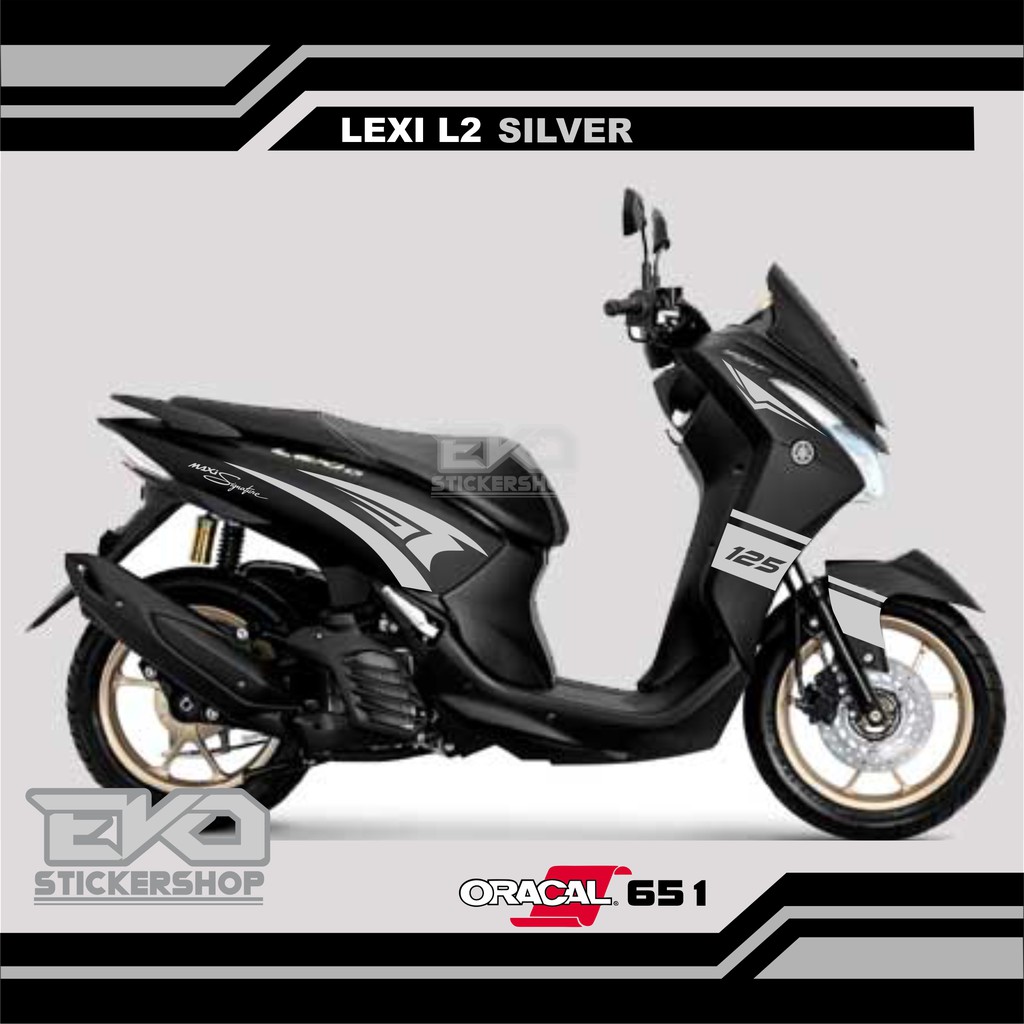 Jual Stiker Lexi hitam cutting sticker silver | Shopee Indonesia