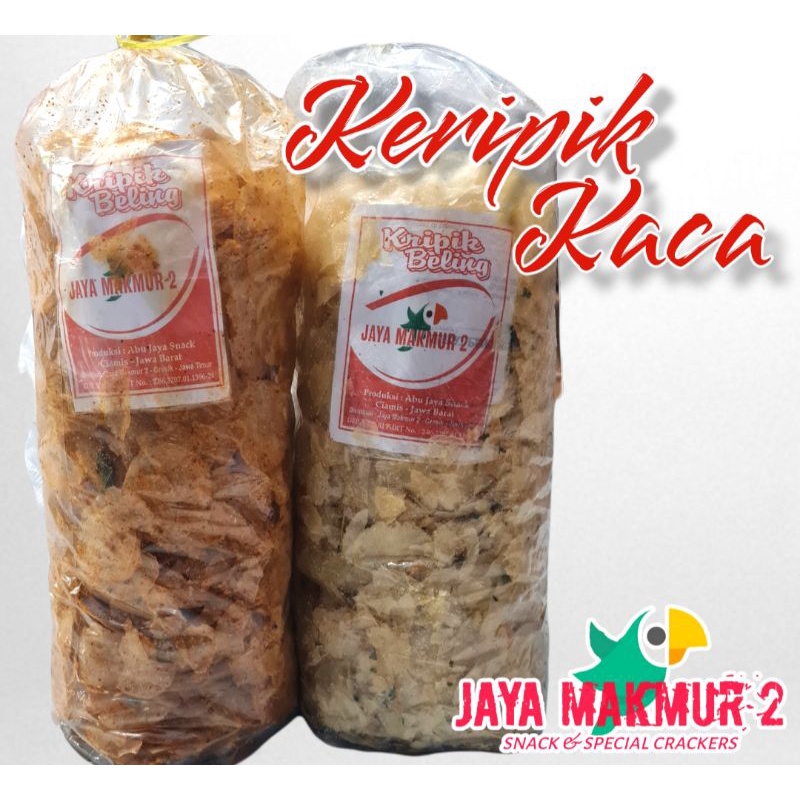 Jual 1kg KERIPIK KACA jayamakmur2 snack | Shopee Indonesia