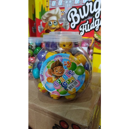 Jual Bubble gum permen karet bulat karakter isi 50pcs / toples | Shopee ...