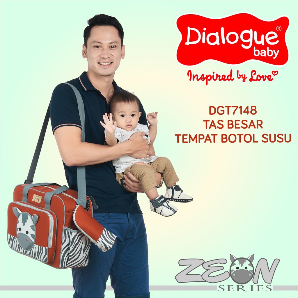 Jual Dialogue Baby || Tas Bayi Besar + Tempat Botol Susu ZEON Series ...