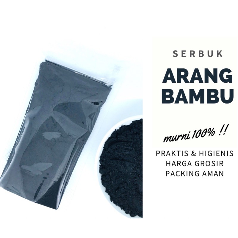 Jual ARANG BAMBU FOOD GRADE/ BAMBOO CHARCOAL POWDER 50 gr | Shopee ...