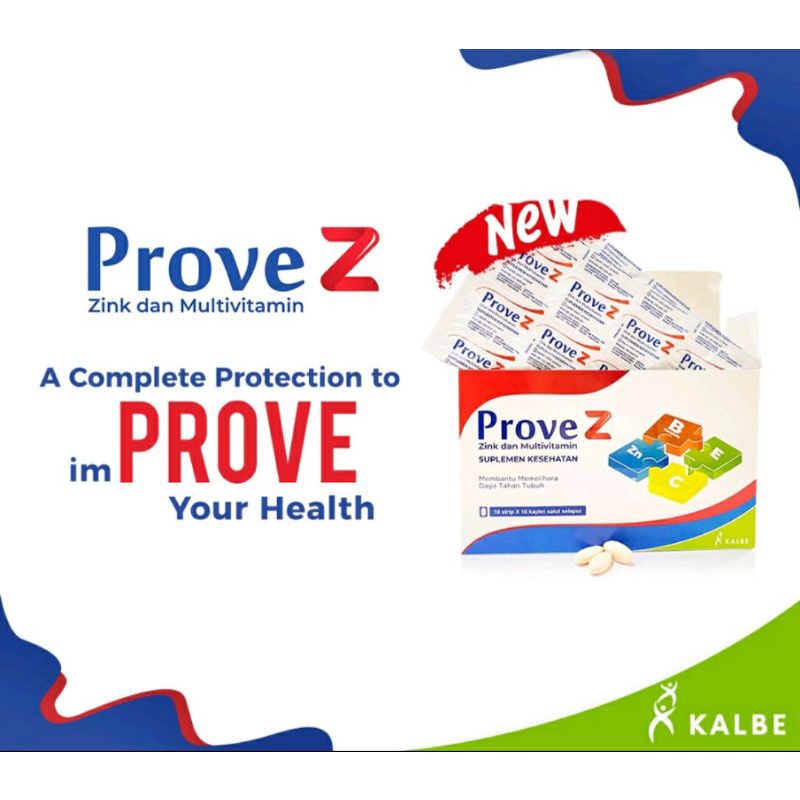 Jual PROVE Z Multivitamin Plus Zinc Per Strip Isi (10 Strip) | Shopee ...