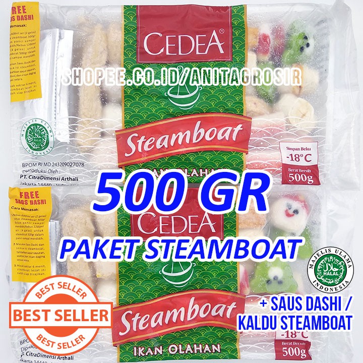 Jual CEDEA Steamboat 500gr + BUMBU Ala Resto Porsi Banyak isi Aneka ...
