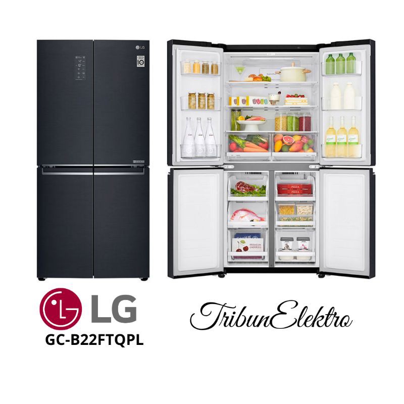 Jual Kulkas Side By LG Besar 4 Pintu GC-B22FTQPL | Shopee Indonesia