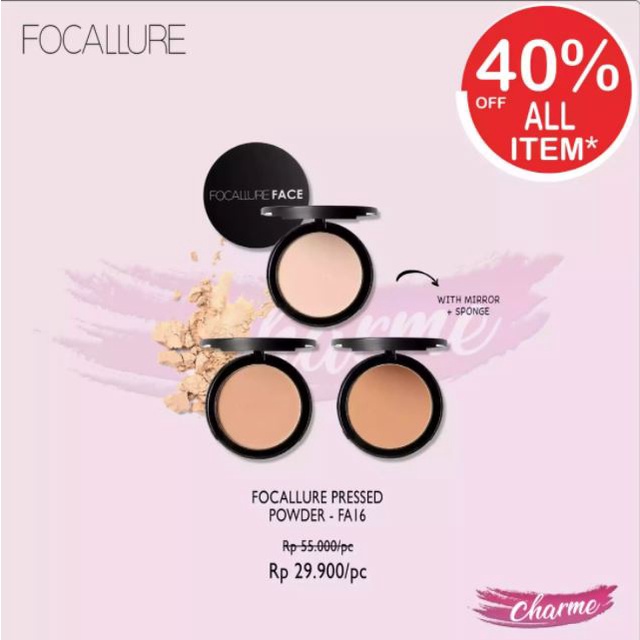 Jual (READY & ORI!) Focallure Pressed Compact Powder FA16 / Bedak Padat ...