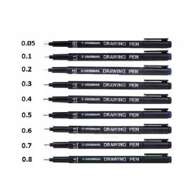 Jual Pulpen Snowman Drawing Pen Pigment Ink - 1 Pcs | Shopee Indonesia