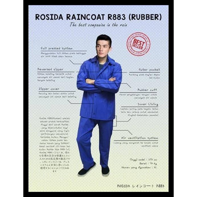 Jual Jas Hujan Rosida Karet #883 100% Orginal | Shopee Indonesia