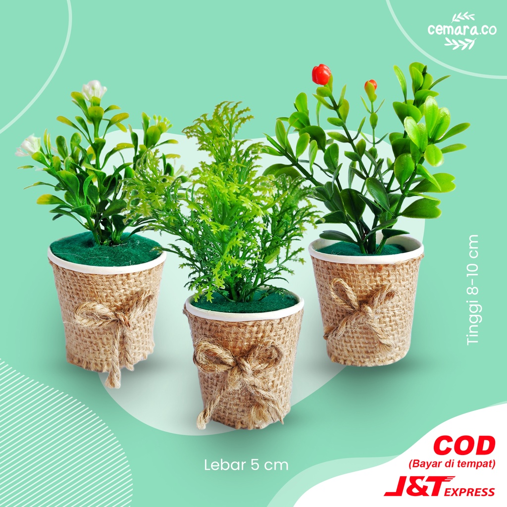 Jual Hiasan Bunga Plastik Pot Mini / Hiasan Bunga Artificial | Shopee ...