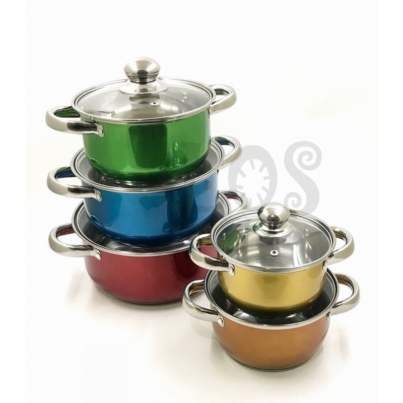 Jual Panci Set Stainless Rainbow BISTRO BO-1610 (00142.01345) | Shopee ...