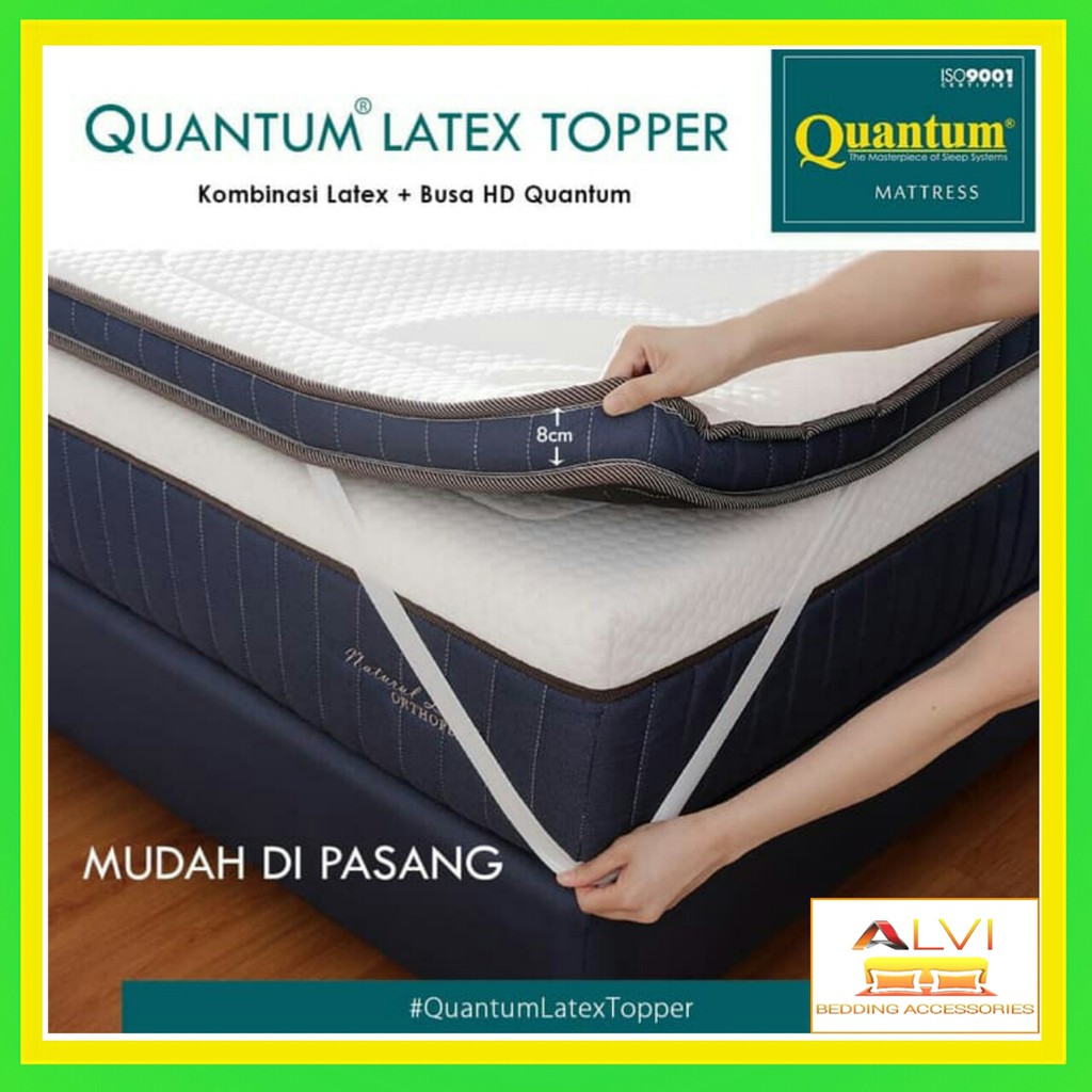 Jual Quantum Topper Latex 160 x 200 Queen No 2 Plush Top Matres Kasur ...