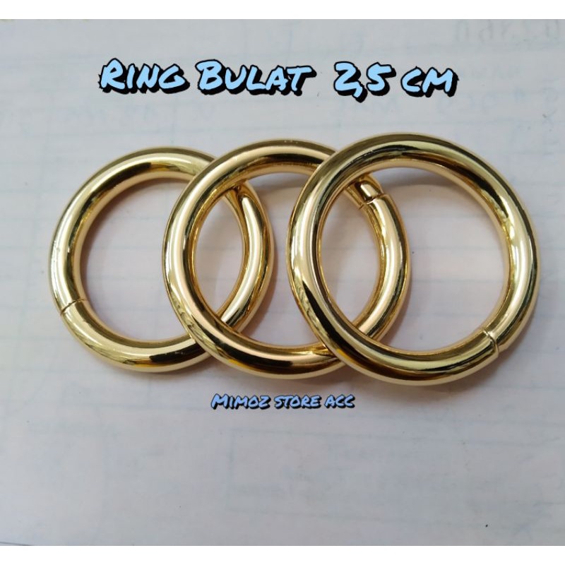 Jual RING BULAT /ACCESORIES TAS MAS MUDA @ 12 PCS | Shopee Indonesia