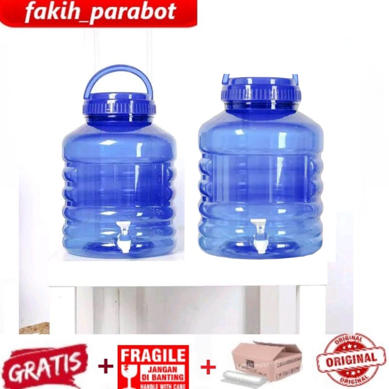 Jual galon air / botol galon + kran / galon keran pet air 10 liter ...