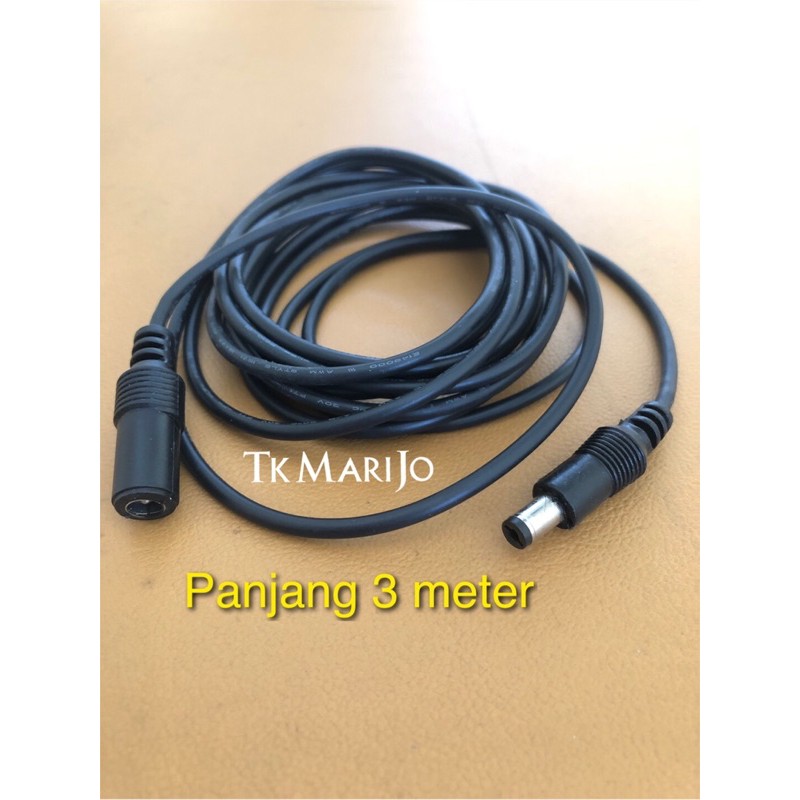 Jual Kabel DC Extention 3 Meter (Male to Female DC) | Shopee Indonesia