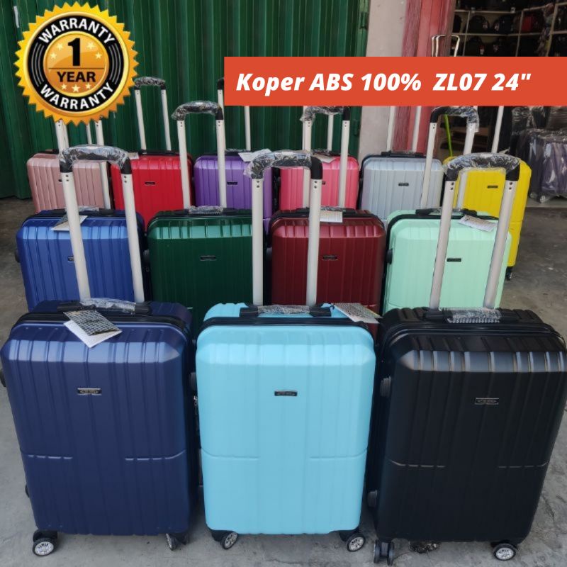 Jual Koper ABS 100% ZL07 24 inch GARANSI 1 TAHUN koper fiber koper ...