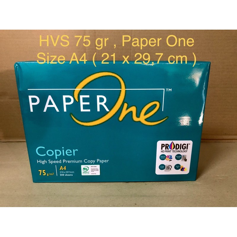 Jual kertas HVS 75 gr A4 , Paper One | Shopee Indonesia