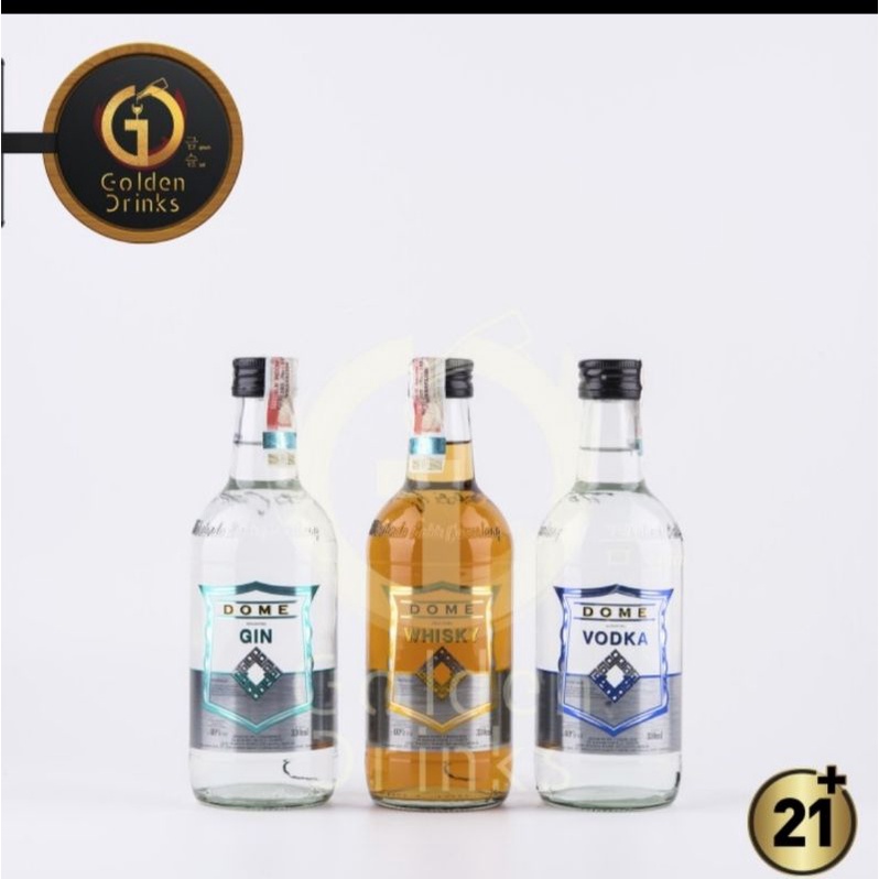Jual Dome All Variant (Gin, Whisky, Vodka) 330ml + FREE SLOKI | Shopee ...