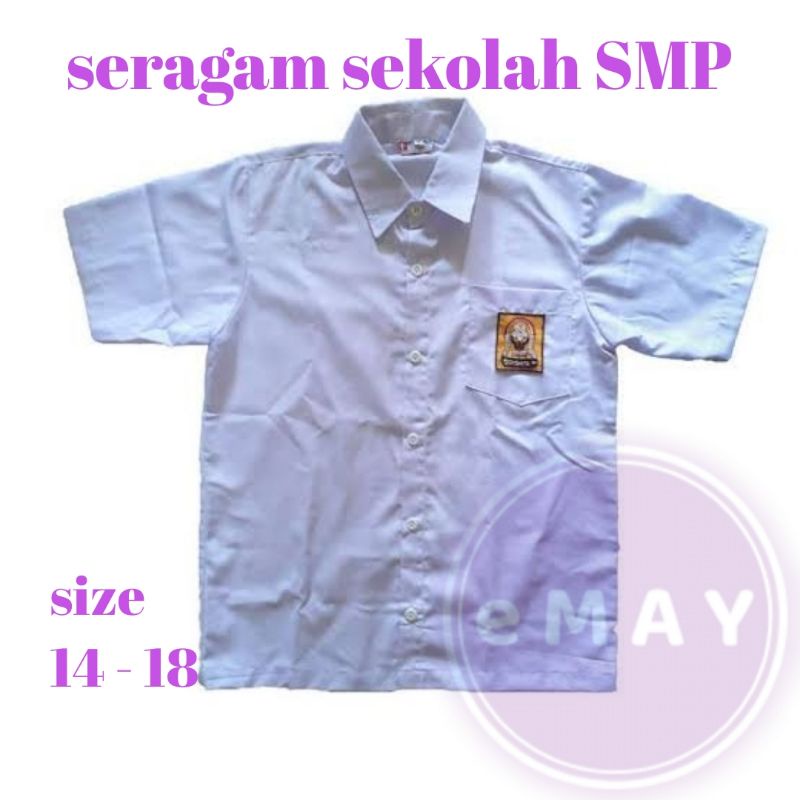 Jual Baju seragam sekolah smp sltp lengan pendek | Shopee Indonesia
