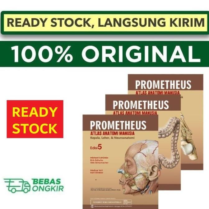 Jual [ ORIGINAL ] Prometheus Atlas Anatomi Manusia Edisi 5 - set 3 buku ...