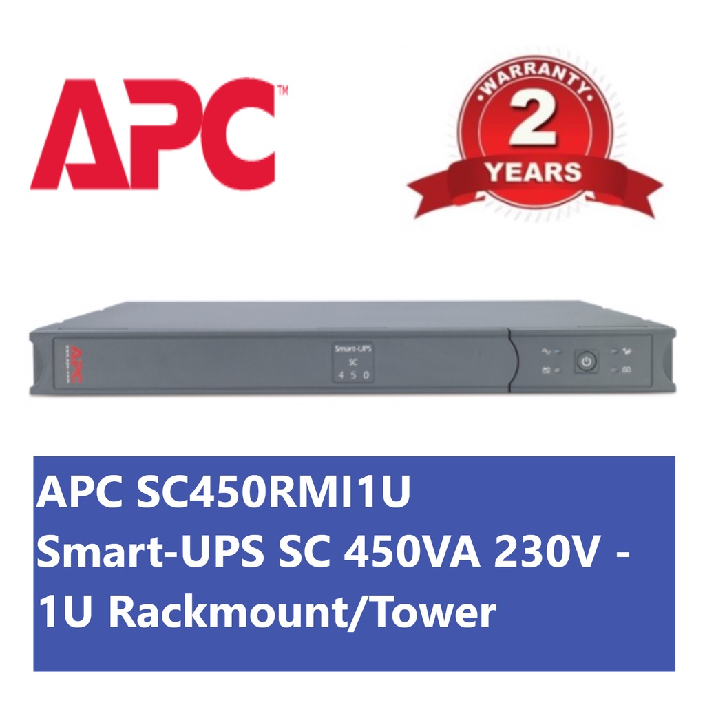Jual APC SC450RMI1U Smart-UPS SC 450VA 230V - 1U Rackmount/Tower ...