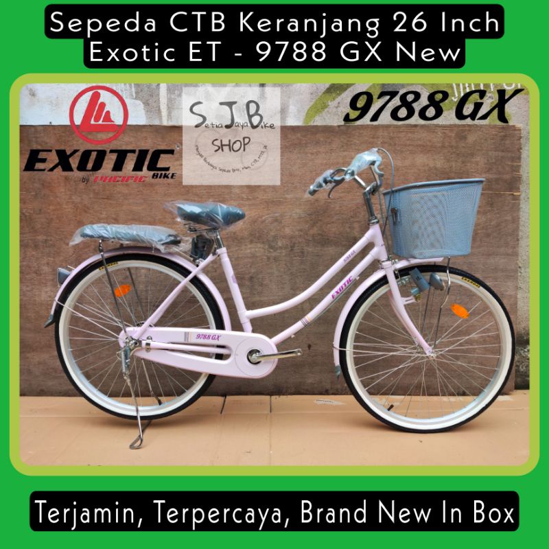 Jual Sepeda CTB Keranjang 26 Inch EXOTIC ET 9788 GX New | Shopee Indonesia