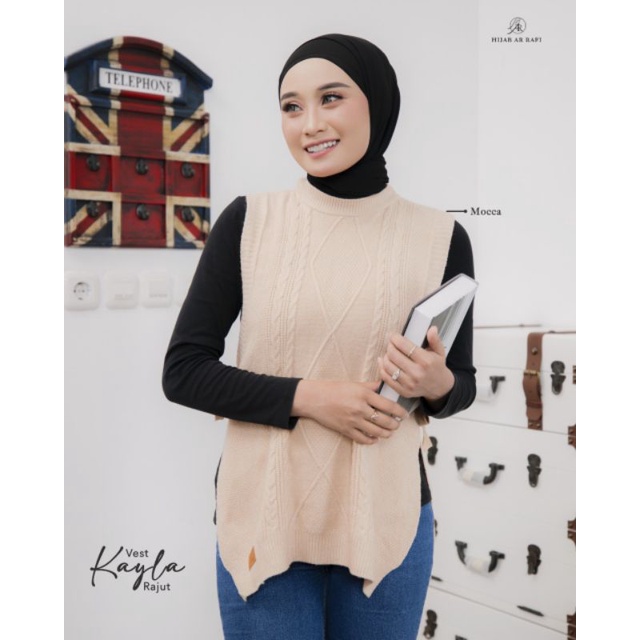 Jual Kayla Vest arrrafi rompi rajut outer only baju rompi terlaris all ...