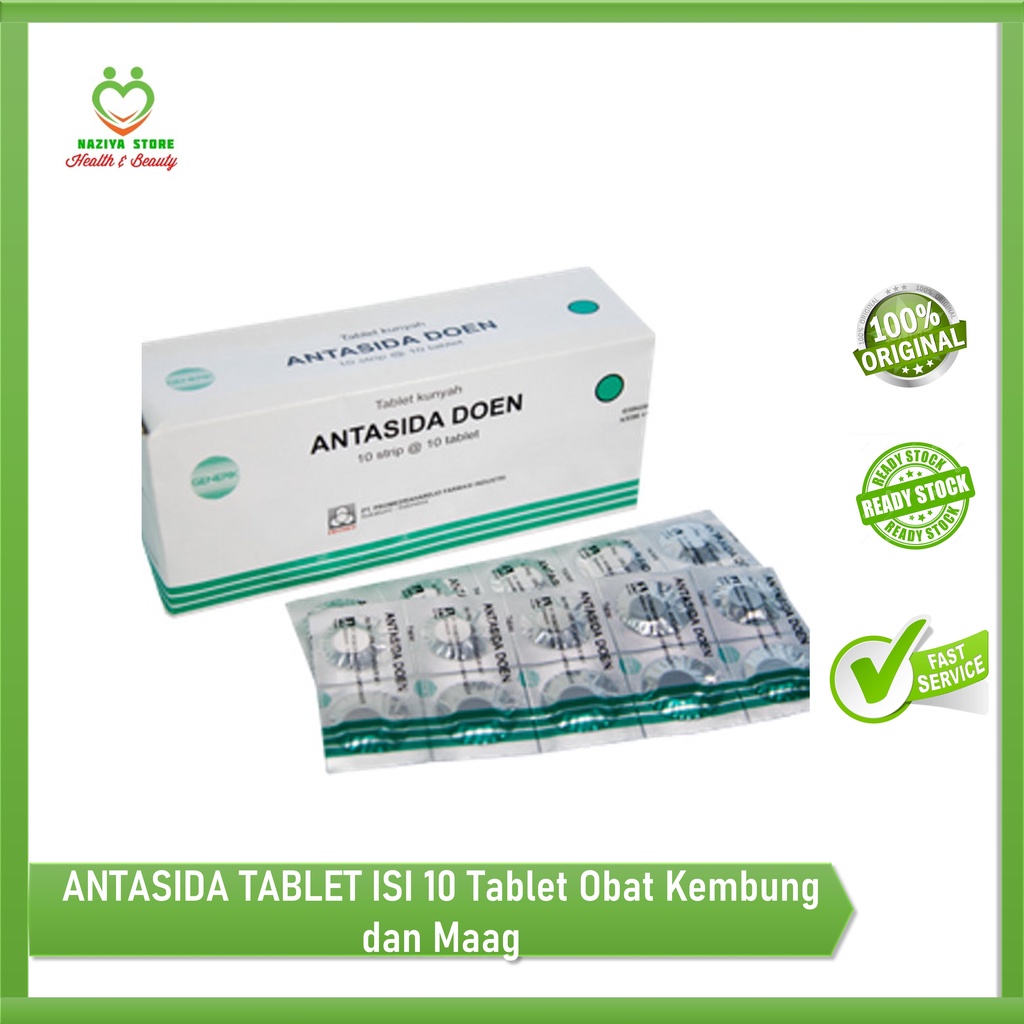 Jual ANTASIDA DOEN Tablet isi 10 tablet (perstrip) Obat Lambung - Obat Masuk Angin dan maag ...