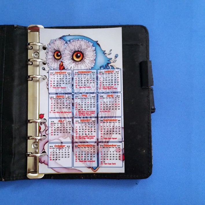 Jual Kalender 2025 OWL Binder Organizer 2 Ring, 6 Ring, 20 Ring, 26 ...