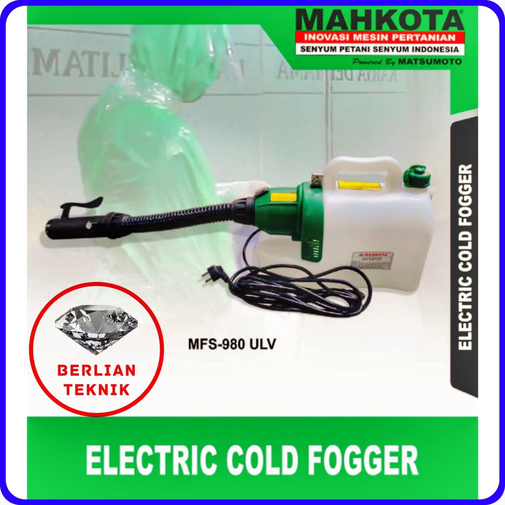 Jual Electric Cold Fogger Machine Mesin Fogging Elektrik Mahkota MFS ...