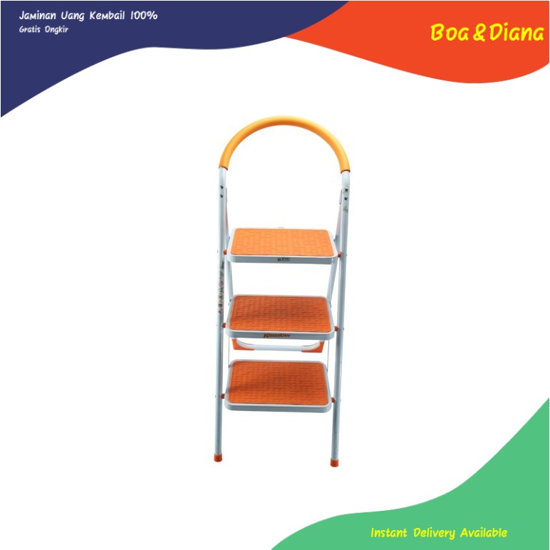 Jual Ace Krisbow tangga lipat 3 step besi max beban 150kg warna biru ...
