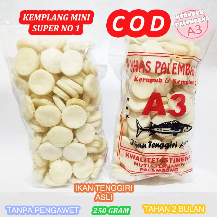 Jual Makanan Ringan Kerupuk Camilan Kemplang Mini Ikan Tenggiri