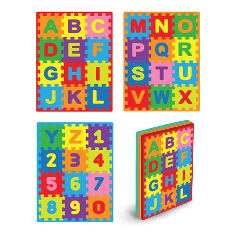 Jual IMAGE TOYS edumat karpet matras evamat puzzle tikar Huruf & Angka ...